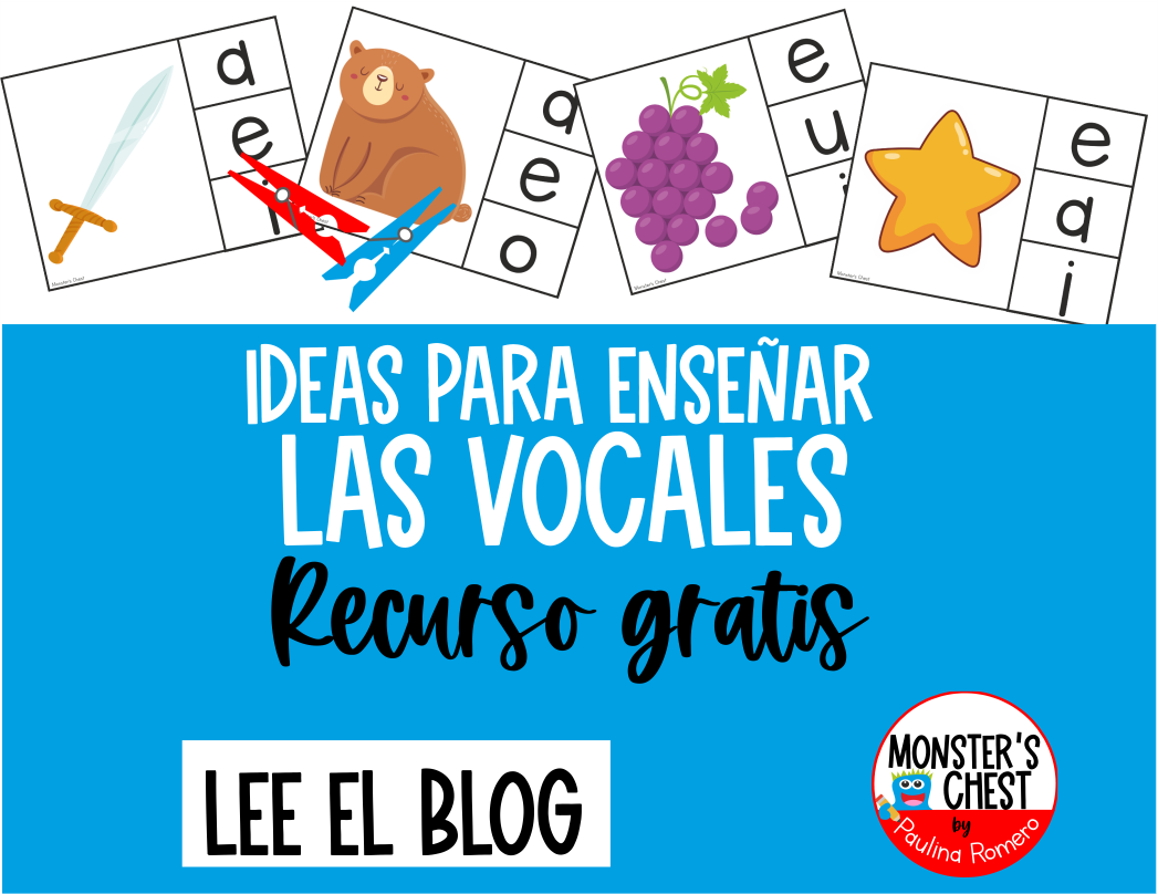 Enseña las vocales con estas divertidas actividades [Recurso gratuito ...