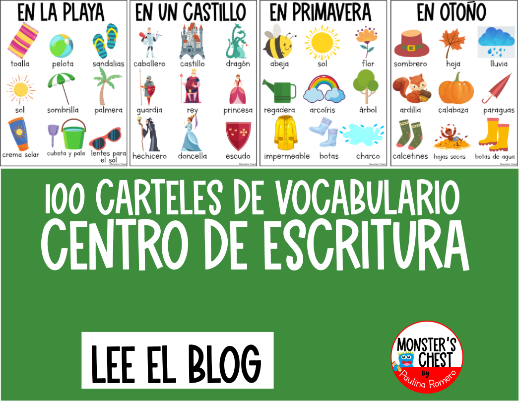 ¡Haz una pared de vocabulario en tu clase! – Monster's chest