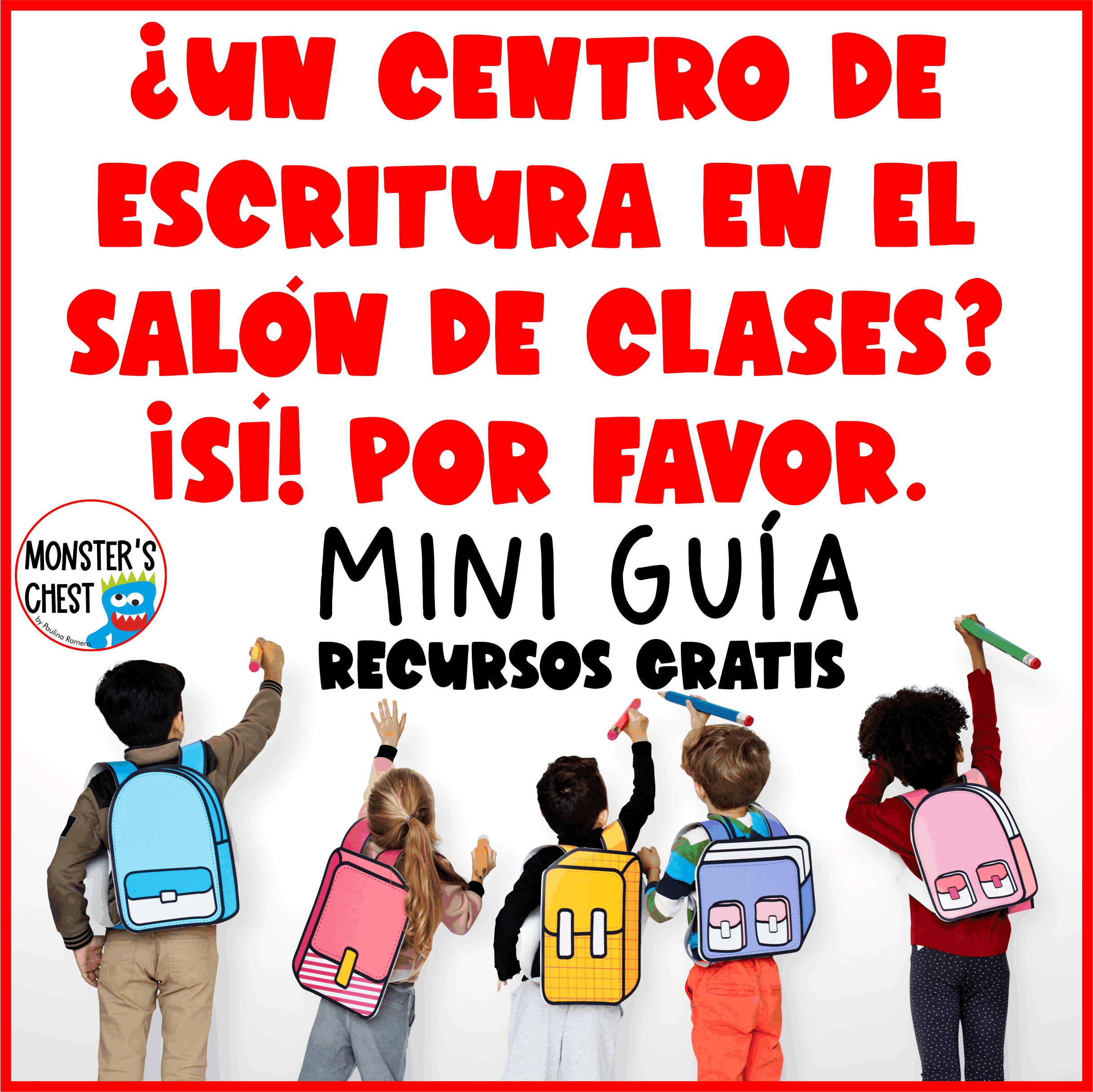 ¡Haz una pared de vocabulario en tu clase! – Monster's chest