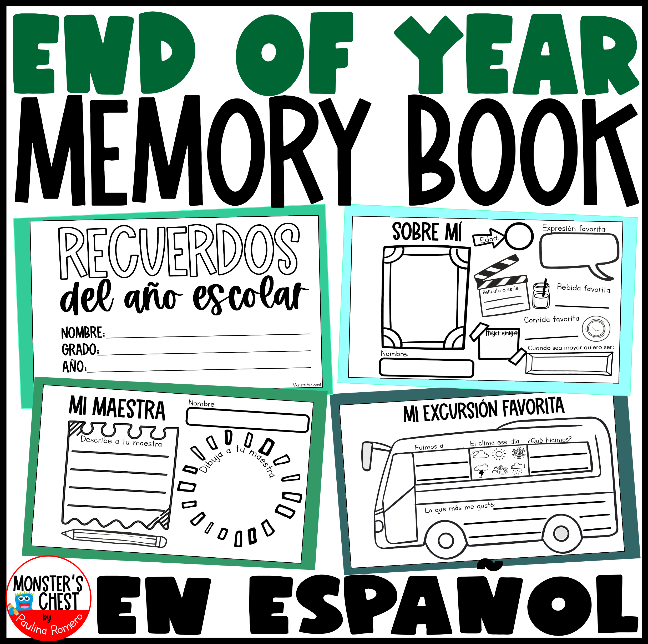 Haz esta divertida actividad para terminar el curso escolar. – Monster ...