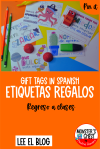 Gift Tags in Spanish. Etiquetas para regalos de regreso a clases ...