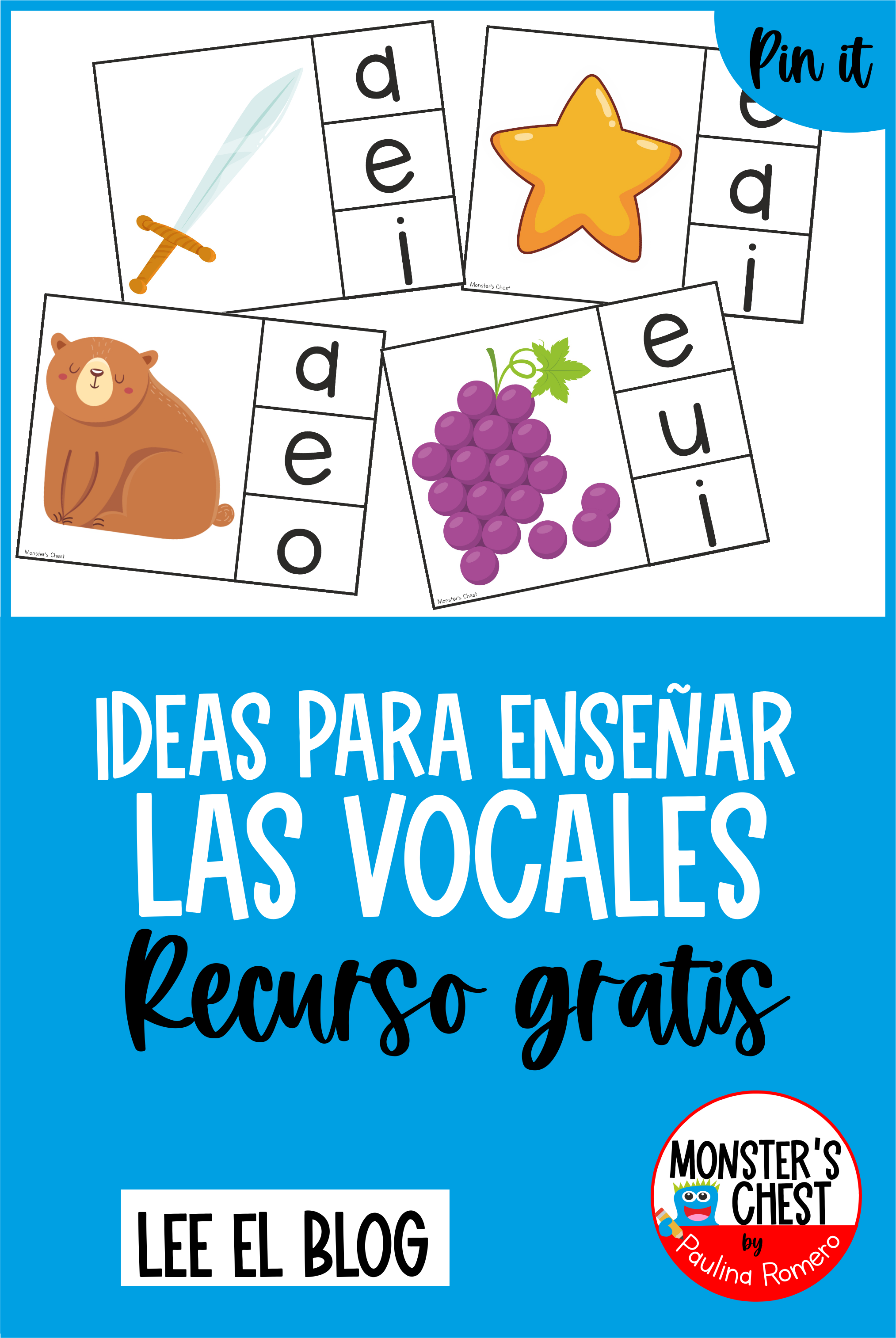 Enseña las vocales con estas divertidas actividades [Recurso gratuito ...