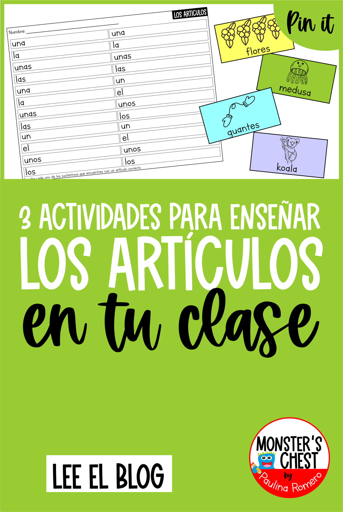 3 juegos divertidos para enseñar a usar los artículos en tu clase ...