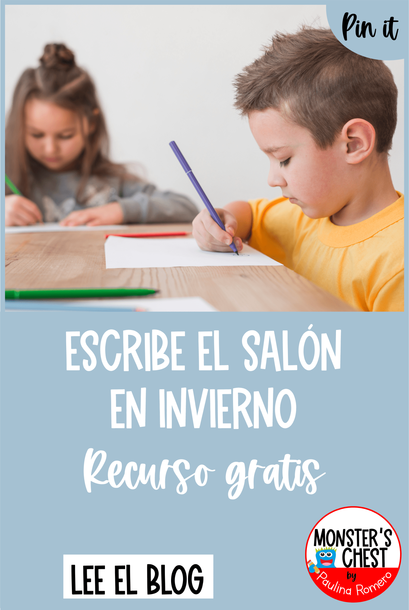 Este invierno pon a tus estudiantes a escribir con este recurso ...