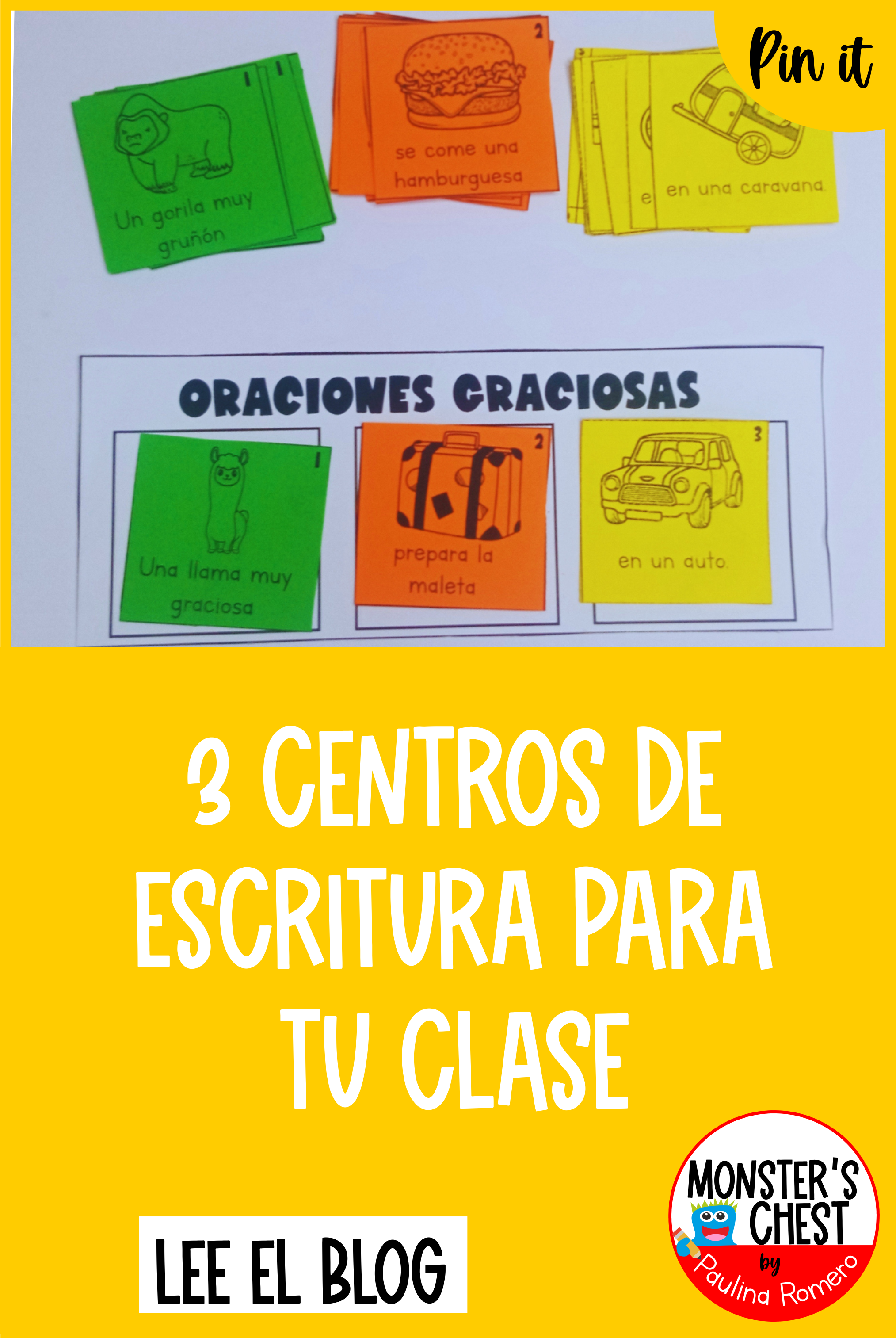 Tres centros de escritura originales y divertidos para tu clase ...