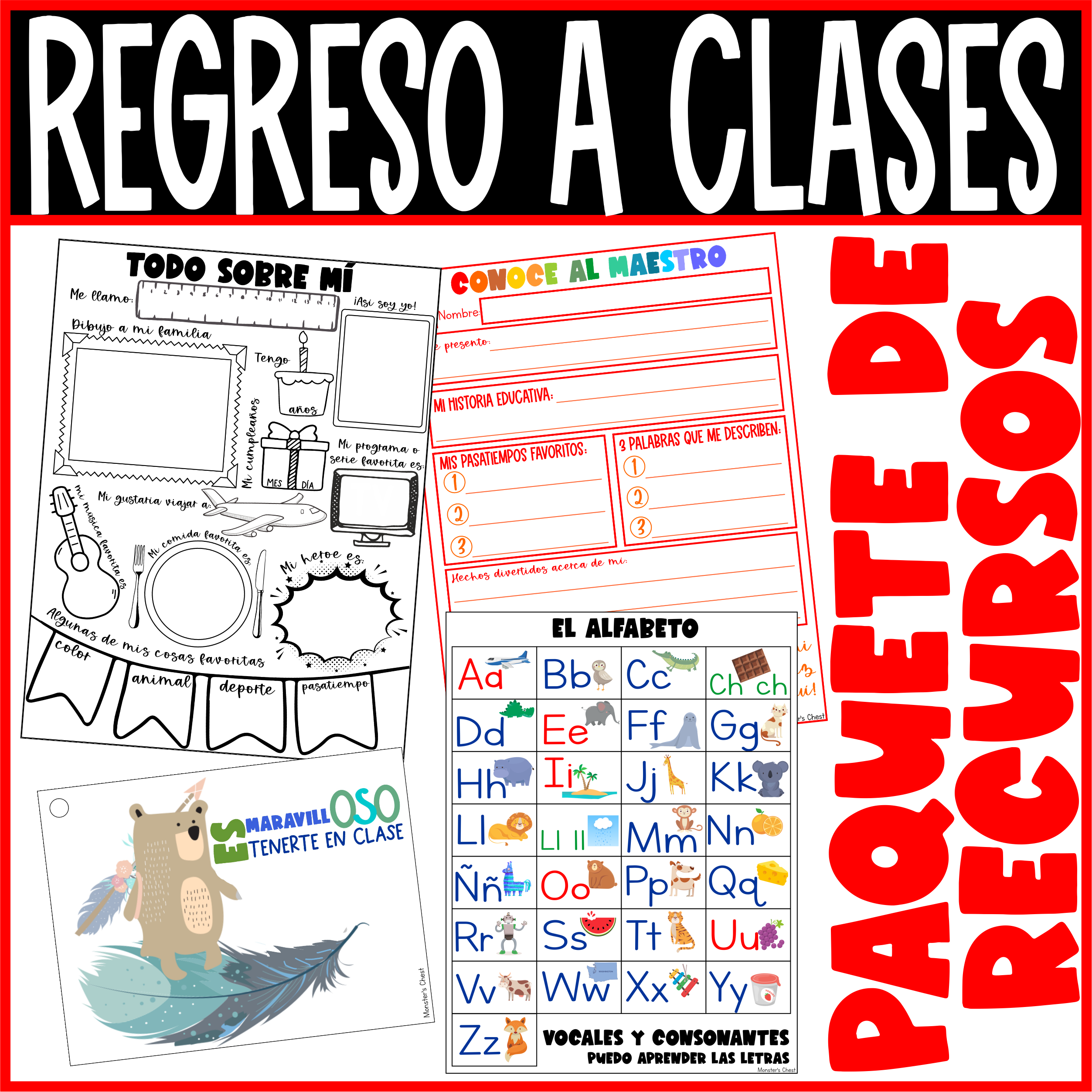 4 Actividades divertidas para el regreso a clases. – Monster's chest