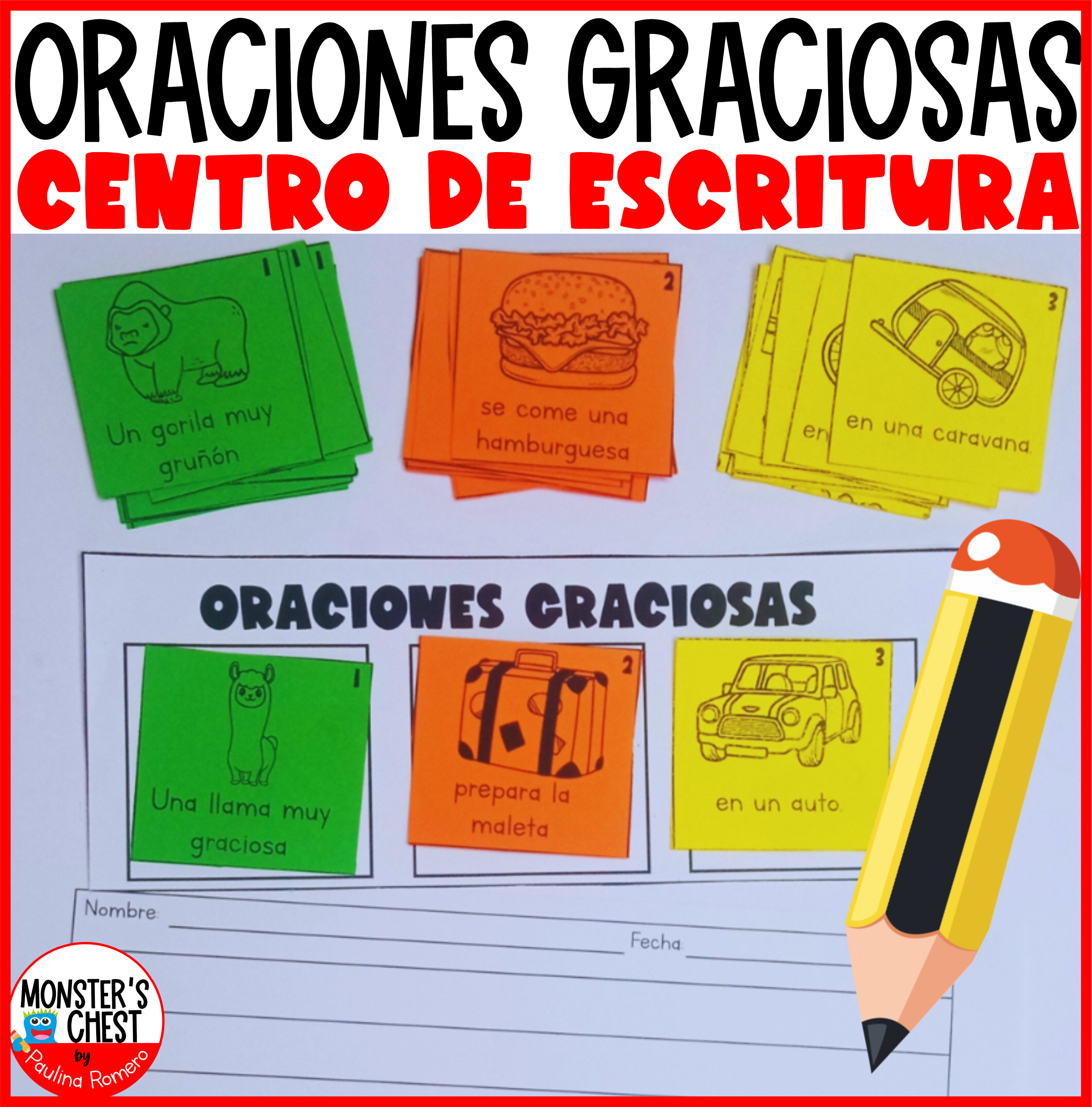 Enseña a escribir la carta a Santa con este recurso. – Monster's chest