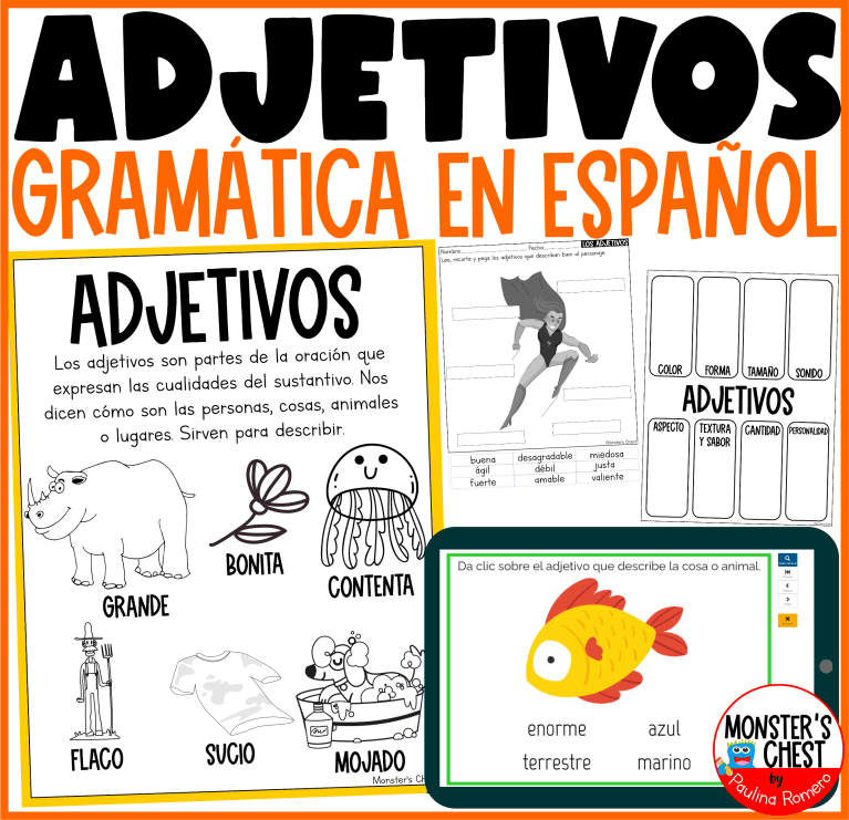 5 divertidos juegos para enseñar los adjetivos en tu clase. – Monster's ...