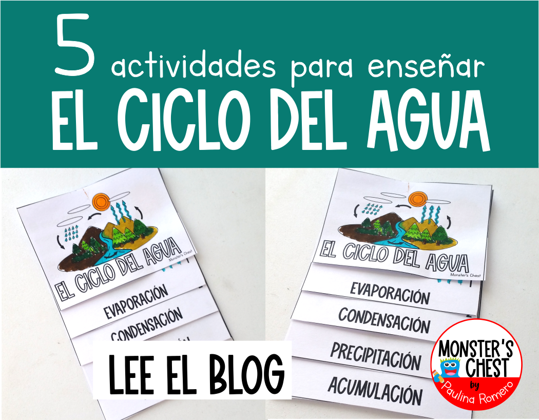 5 actividades divertidas para enseñar el ciclo del agua 💧💧💧 – Monster's ...