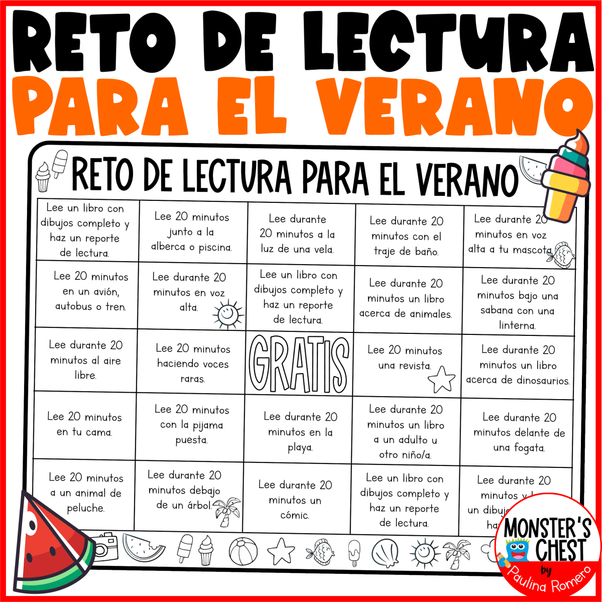 5 actividades divertidas para terminar el año escolar – Monster's chest