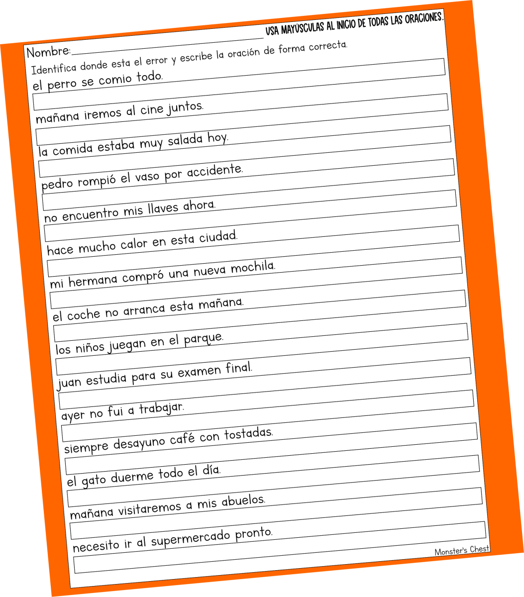 Ayuda a tus estudiantes a practicar la escritura de oraciones este ...
