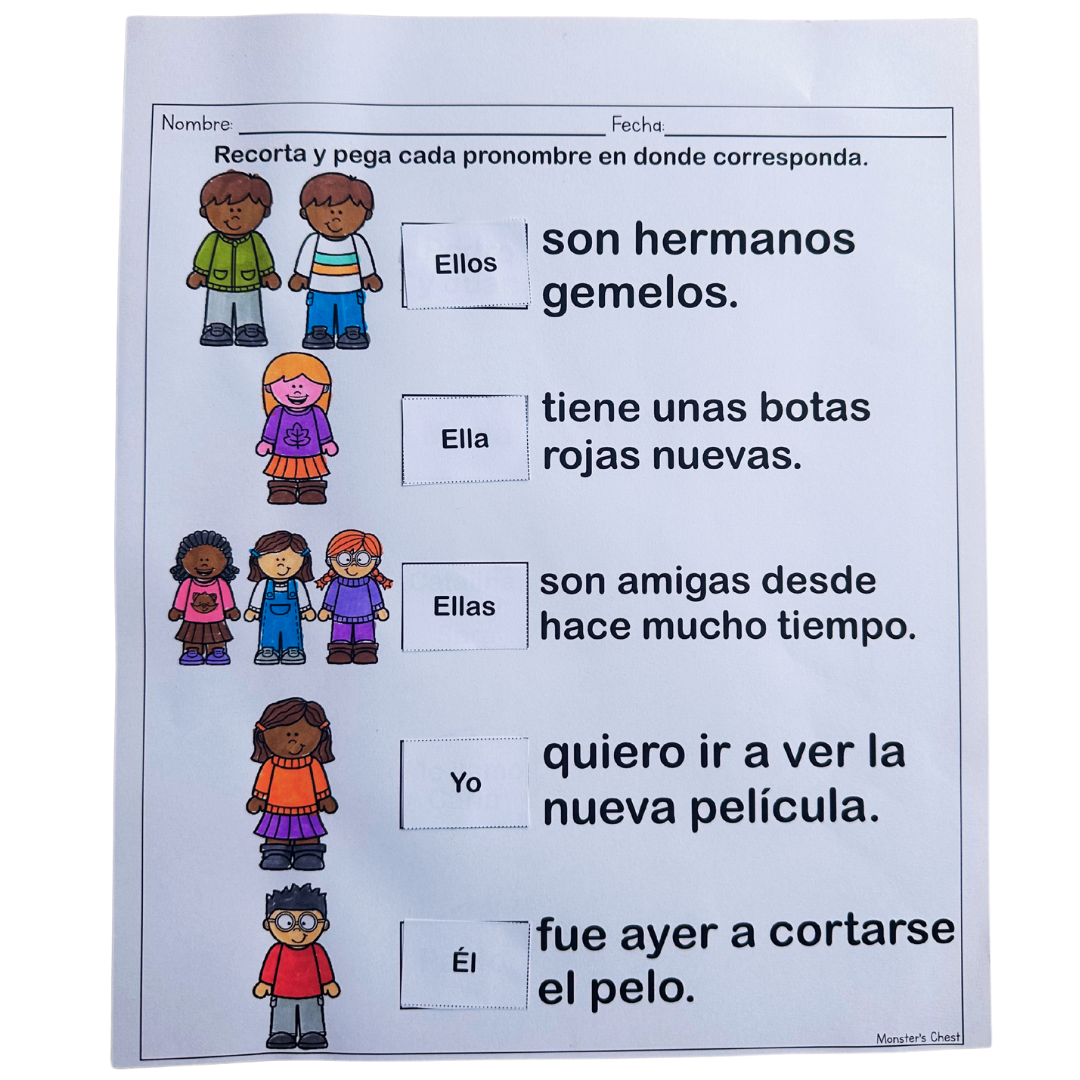 Enseña pronombres personales de forma clara y divertida en tu clase ...