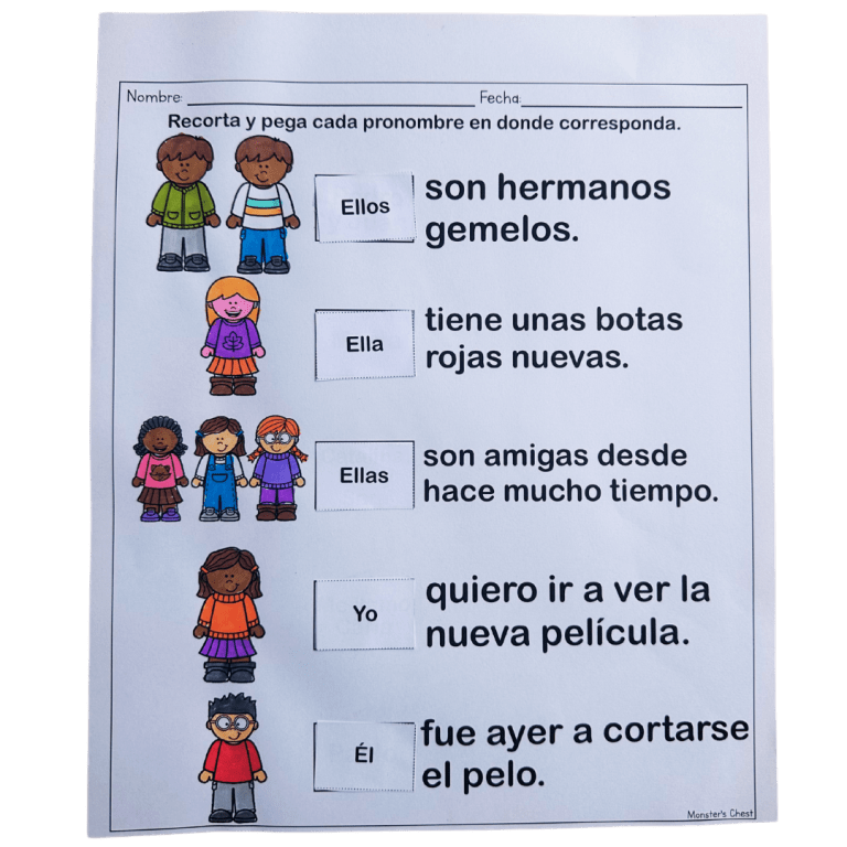 Enseña pronombres personales de forma clara y divertida en tu clase ...