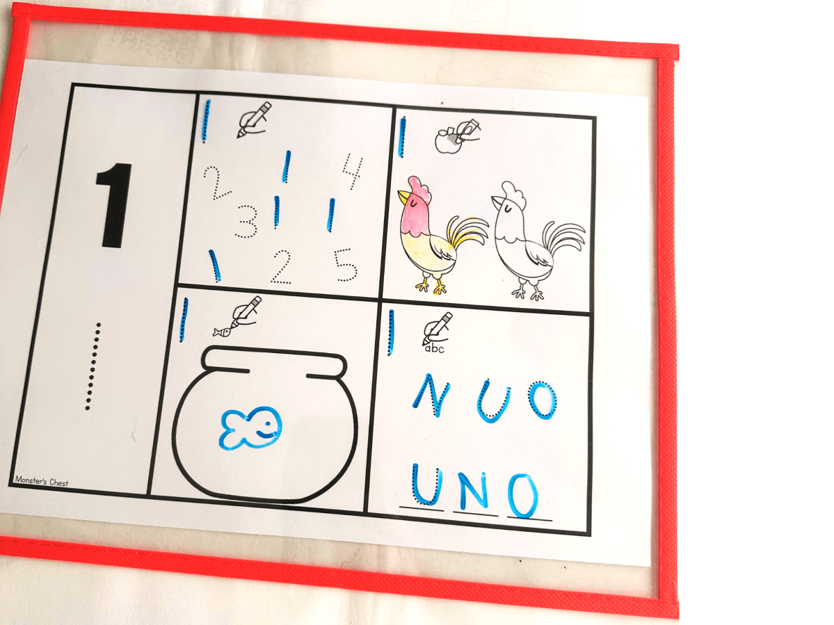 Actividades de conteo del 0 al 10 para infantil: tableros visuales y ...